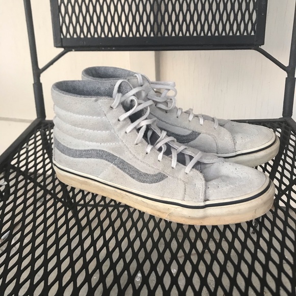 Vans | Shoes | Suede Fabric Feeling Hightop Vans | Poshmark